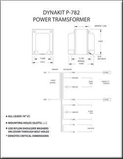 Dynakit Transformer Schematics - Dynakit Parts